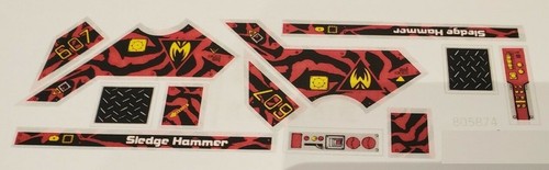 Spiral Zone Sledge Hammer vehicle sticker new decal replacement 4 ...