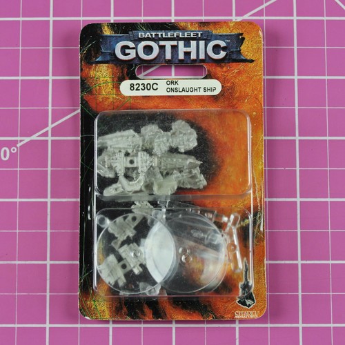 Battlefleet Gothic Ork Onslaught Ships NIB Metal - OOP - Games Workshop ...