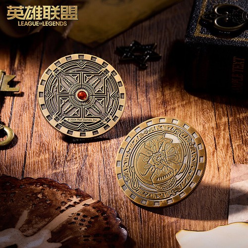 [Genuine] League of Legends Arcane Season 2 Souvenir Zircon Coin EKKO ...
