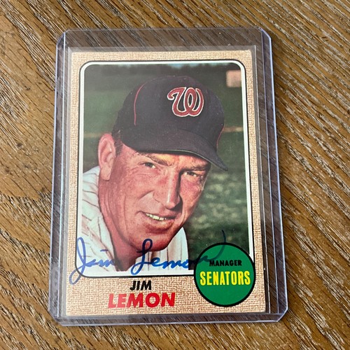 autographed 1968 Topps. JIM LEMON. DEC 2006 #D-1 | eBay