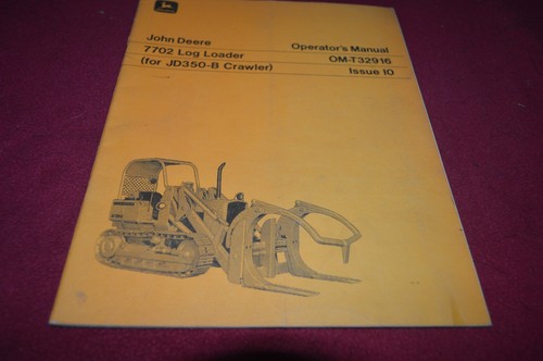 John Deere 7702 Log Loader Operator's Manual YABE8 | eBay
