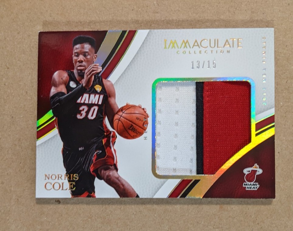 Norris Cole 2016 Immaculate #SE-NCO Special Event Materials - Prime /15 ...