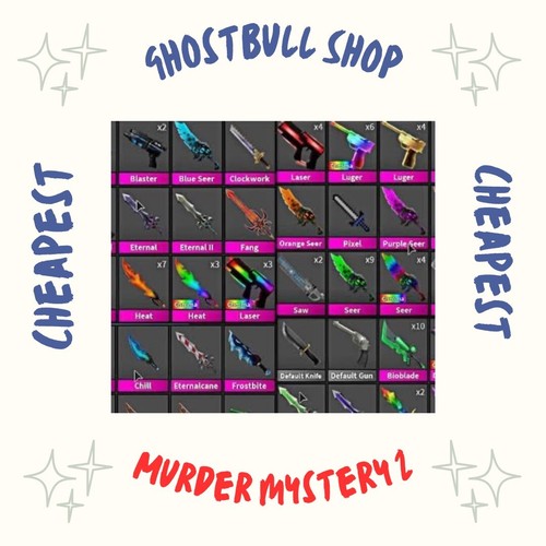 Roblox Murder Mystery 2 Mm2 Weapons Godly And Set Cheap And Fast ...
