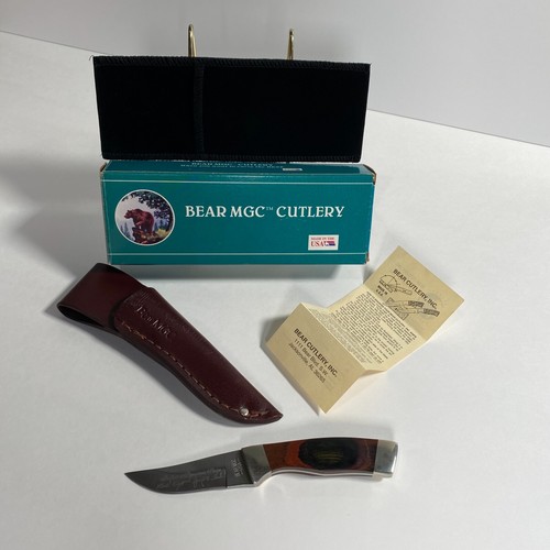 Bear MGC Cutlery,Knife,6.5",Fixed Blade,Ashwood Handles,Knight and Hale ...