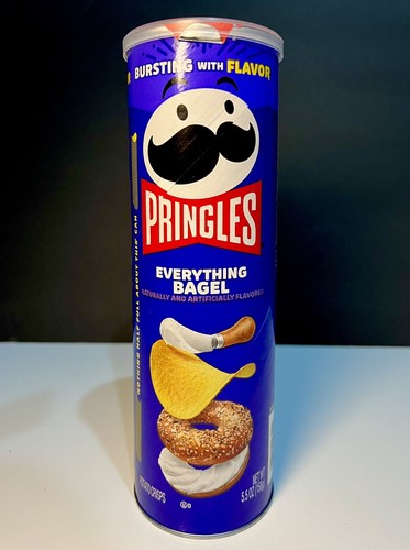 ⚫️New Limited Edition Pringles Everything Bagel Cream Potato Chips 5 ...