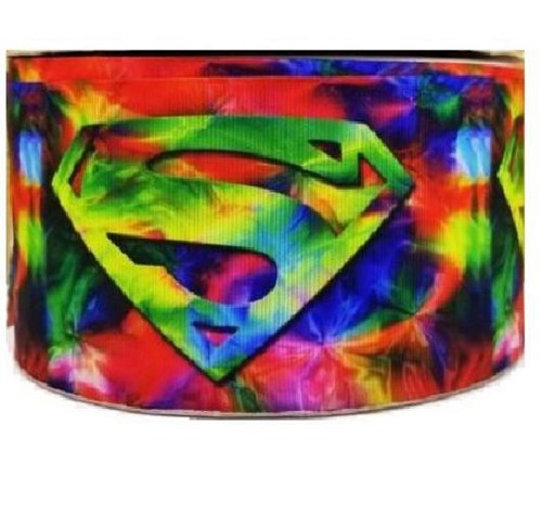 GROSGRAIN RIBBON 7/8", 1.5" Superman Hero Birthday Party Gifts Red ...