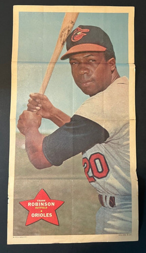 1968 Topps Posters Set Break #24 Frank Robinson | Multiple Rips | eBay