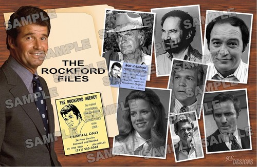 ROCKFORD FILES print #2 cast 11 X 17-REVISED VERSION | eBay