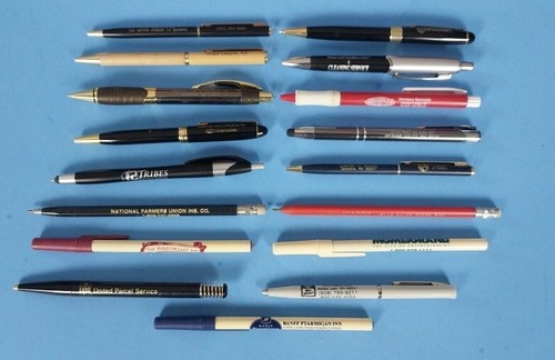 Lot Of 17 Vintage To Recent Advertisements Ink Pens | eBay