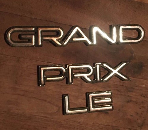 Vintage Pontiac “ Grand Prix LE” Chrome Emblems/ Nameplates | eBay