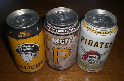 THREE 2015 PITTSBURGH PIRATES IRON CITY IC LIGHT BEER CANS - BO ...