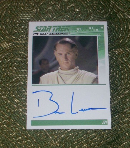 AUTOGRAPH CARD: Star Trek Next Generation Ben Lemon as Jev | eBay