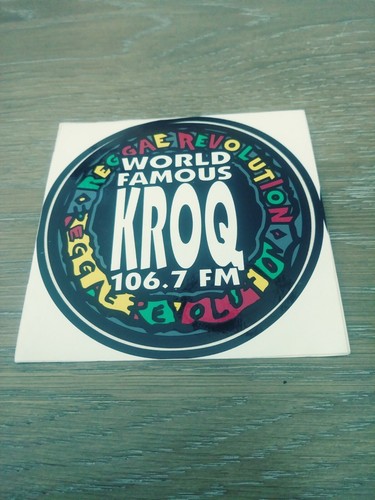 KROQ 106.7 World Famous Reggae Revolution new sticker collectible 90s ...