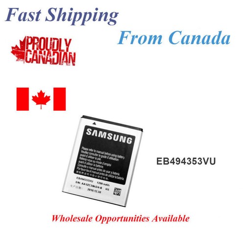 Samsung Li-Ion Battery EB494353VU GT-S5570 GT-S5250 GT-S5330 GT-S5750E ...
