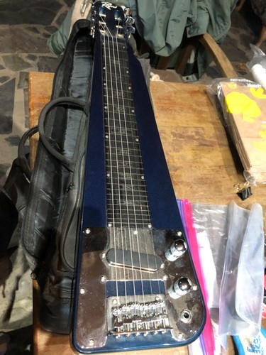 Rogue RLS-1 Lap Steel Guitar With Stand & Gig Bag - Metallic Black # ...
