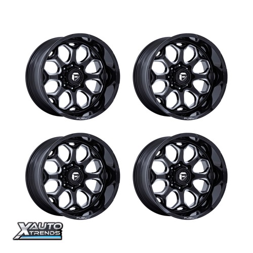 Fuel Off-Road Fc862 Scepter Gloss Black Milled 22X12 6X135 -44mm (Set ...