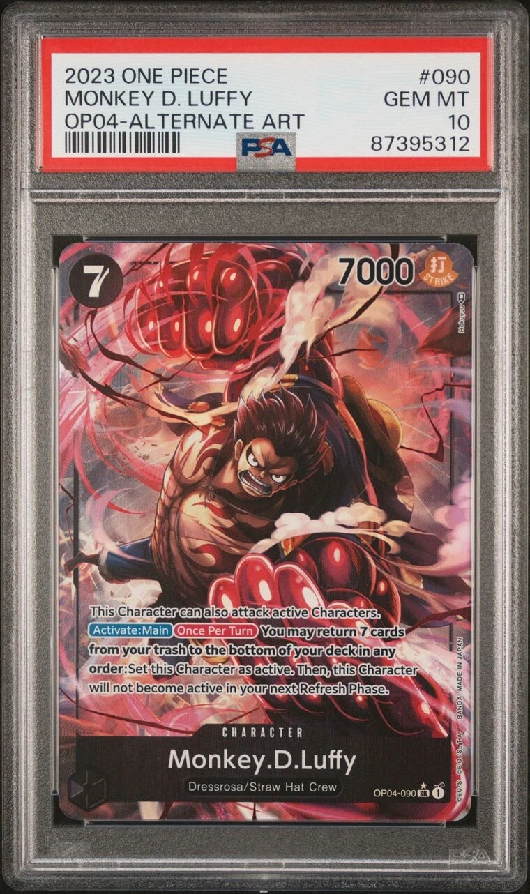 Monkey.D.Luffy 2023 Kingdoms of Intrigue #OP04-090 Super Rare ...