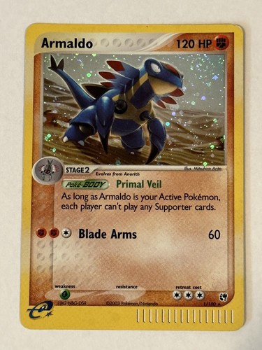 Pokemon Card - Armaldo - EX Sandstorm 1/100 Holo Rare - Near Mint | eBay