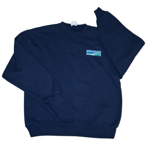 Vintage Bell Atlantic Sweatshirt Crewneck 90s L Navy Blue Jerzees Super ...