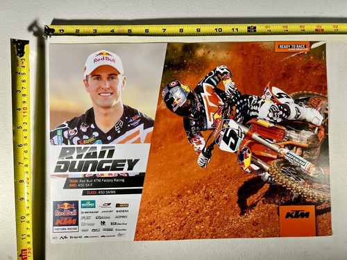 Ryan Dungey KTM Factory Poster 16.5 X 11.5 Motocross & Supercross Red ...