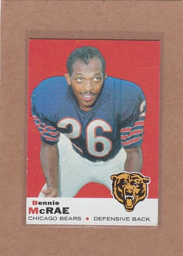 1969 TOPPS FOOTBALL BENNIE MCRAE #73 BEARS EX/EX+ *A19142 | eBay