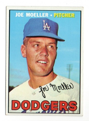 JOE MOELLER LOS ANGELES DODGERS #149 1967 TOPPS CREASE FREE CLEAN EX-NM ...