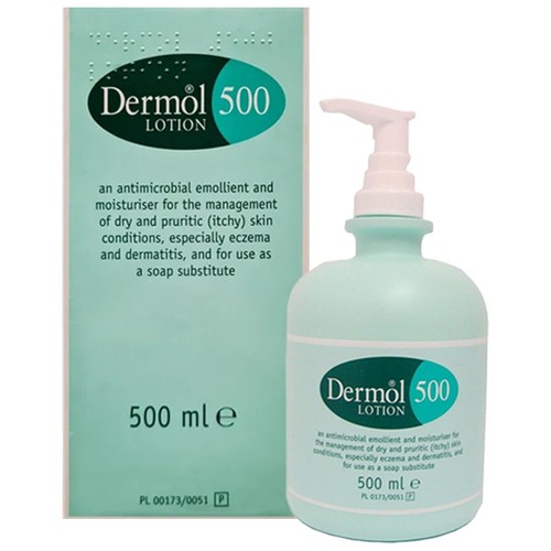 Dermol 500 Lotion - Moisturiser, Soap Substitute Antimicrobial ...