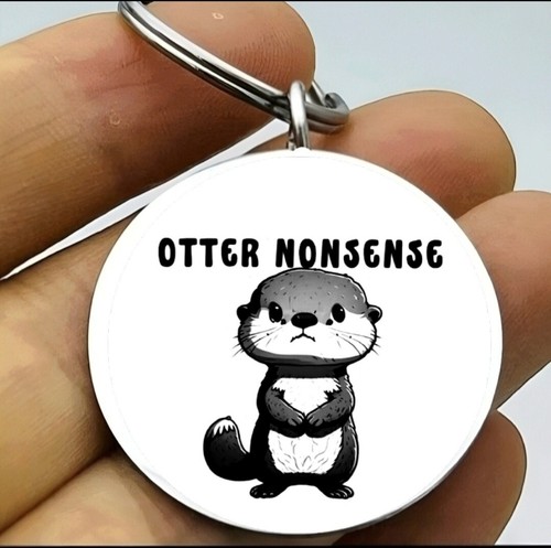 Otter Nonsense Hot Beaver Cute Funny Keychain | eBay
