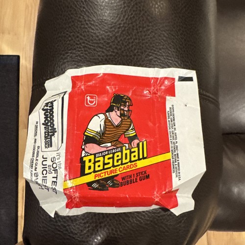 ⚾1978 Topps Baseball Wax Pack Wrapper 1.3⚾ Smooth N' Juicy Bubble Gum ...