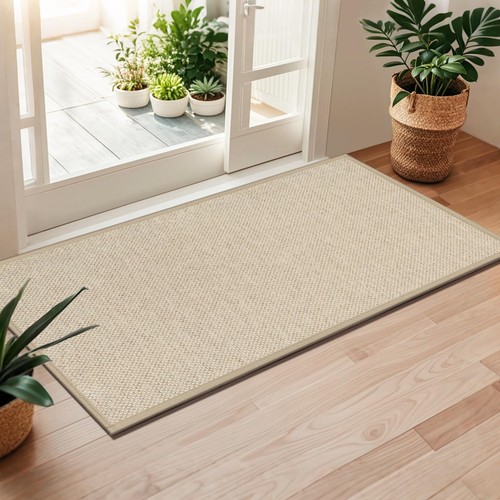 Long Door Mat 24"x59", Non Slip Door Mat Indoor Entrance, Backing Front ...