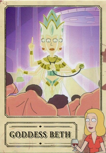 Rick & Morty Season 2 Beth Knows Best Chase Card BKB09 Goddess Beth | eBay