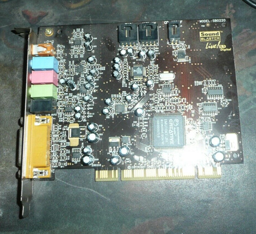 Creative Sound Blaster Live! HD 5.1 Digital Sound PCI Card SB0220 | eBay