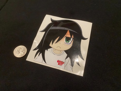 ANIME GIRL WAIFU NEVER NOTICED SLEEP DEPRIVED STICKER GLOSS SLAP DRIFT ...
