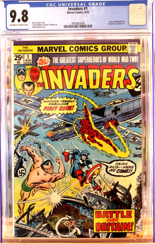 INVADERS #1 CGC 9.8 Near Mint/Mint CAPTAIN AMERICA SUB-MARINER HUMAN ...
