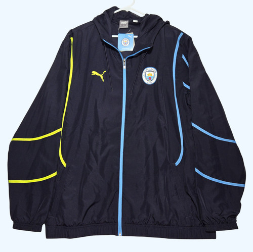 Manchester City Puma Windbreaker Jacket Full Zip Mens XXL NEW NWT EPL ...