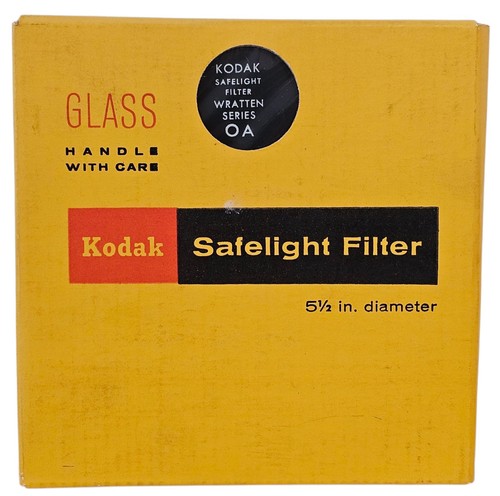 SERIES 0A KODAK SAFELIGHT FILTER WRATTEN SERIES 5 1/2" Diameter w ...