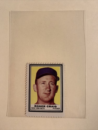 Roger Craig New York Mets 1962 Topps Baseball Stamp | eBay