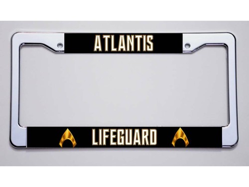 AQUAMAN FANS "ATLANTIS/LIFEGUARD" LICENSE PLATE FRAME | eBay
