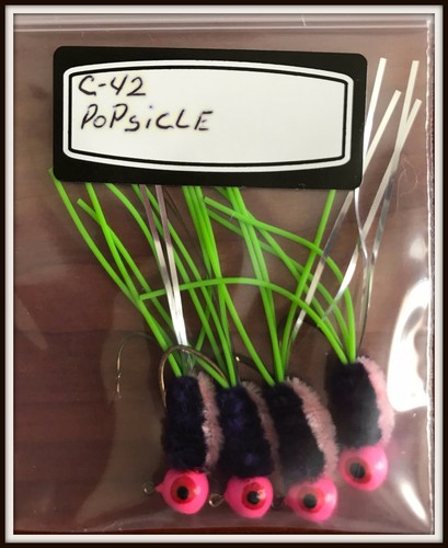 Hand Tied Crazy Legs Crappie Jigs Made in The USA 1/16th Ounce #4 or 6 ...