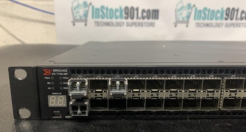 Brocade ICX 7750-48F Network Switch 48x SFP+ Ports with Rack Ears | eBay