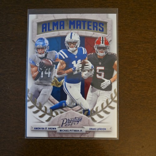 2024 Panini Prestige - Alma Maters Xtra Points Blue #1 Drake London, Amon-Ra St. Brown, Michael ...