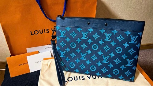 Louis Vuitton Monogram Clutch Bag (Pochette To Go) Gift Present 1110b ...