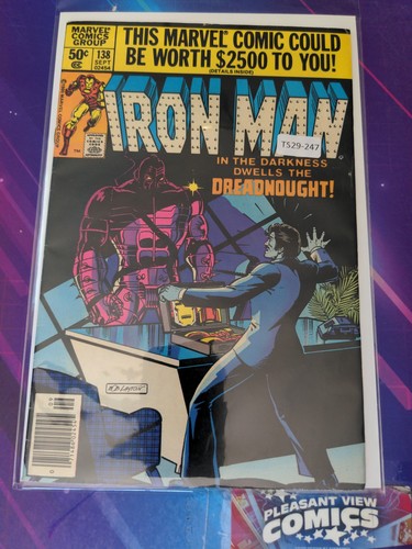 IRON MAN #138 VOL. 1 8.0 1ST APP NEWSSTAND MARVEL COMIC BOOK TS29-247 ...