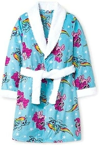 My Little PONY Bathrobe Girls Size M(8) NEW Plush Bath Robe Rainbow NWT ...