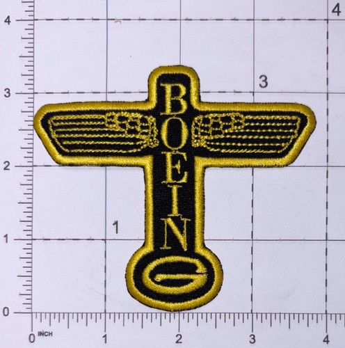 Boeing Totem Logo Patch Yellow Iron-On/Sew_On Repro New A1000 | eBay