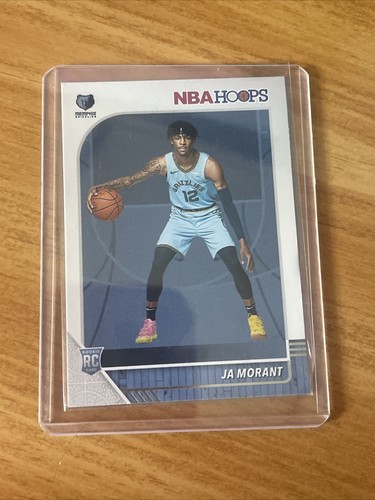 JA MORANT 2019-20 Panini NBA Hoops ROOKIE CARD - #259 RC Memphis ...