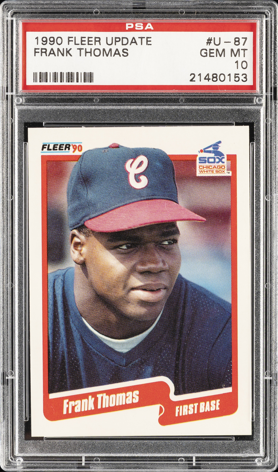 Frank Thomas 1990 Fleer Update #U-87 Base Price Guide - Sports Card ...