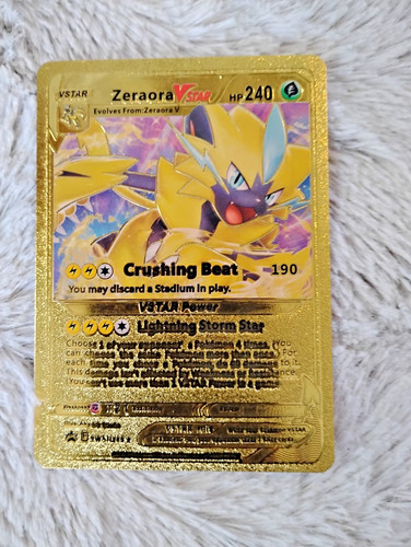 Zeraora Vstar HP 240 Crushing Beat VStar Power Gold Foil Fan Art ...
