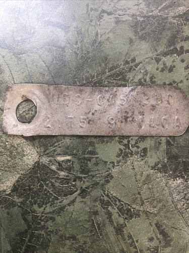 FORD 9 INCH 2.75 REAR END OPEN DIFFERENTIAL ID TAG | eBay