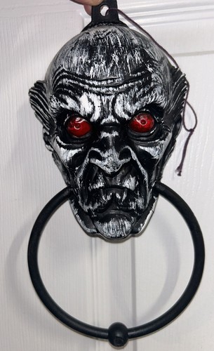 Vintage Halloween Door Knocker 3D Molded Plastic Vampire Gothic ...